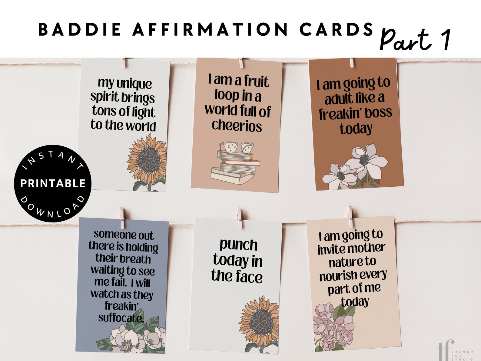 Printable Baddie Affirmation Cards Motivational Affirmation - Etsy