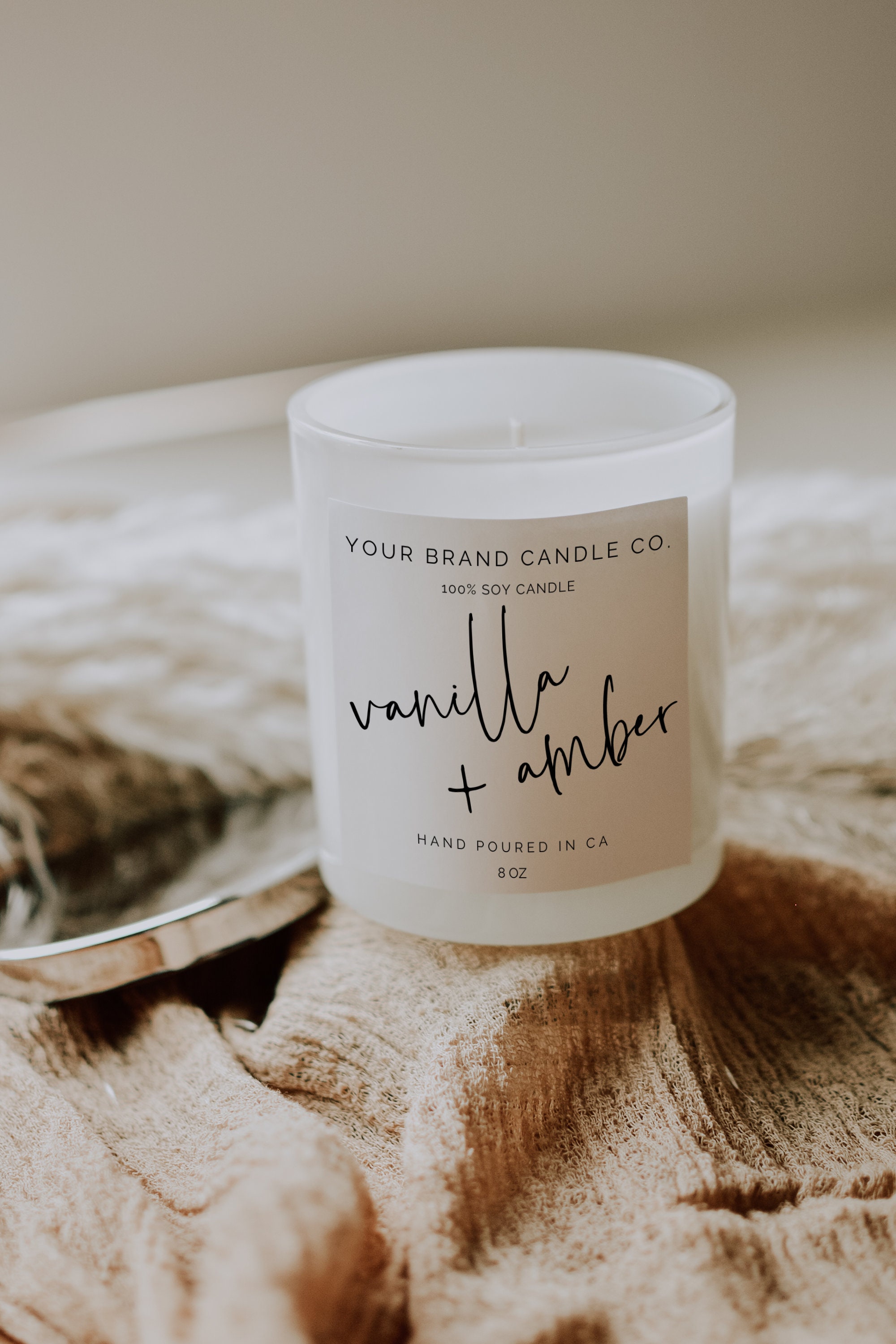 Candle Label Template DIY Product Label Custom Candle - Etsy Canada