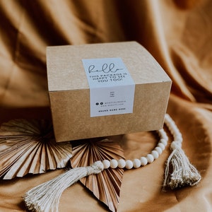 Box Label Template, Editable Packaging Labels, Order Packaging Stickers ...