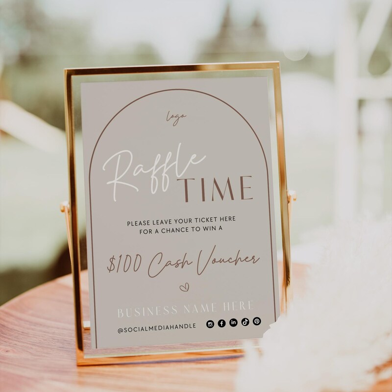 Enter to Win Raffle Sign - Etsy