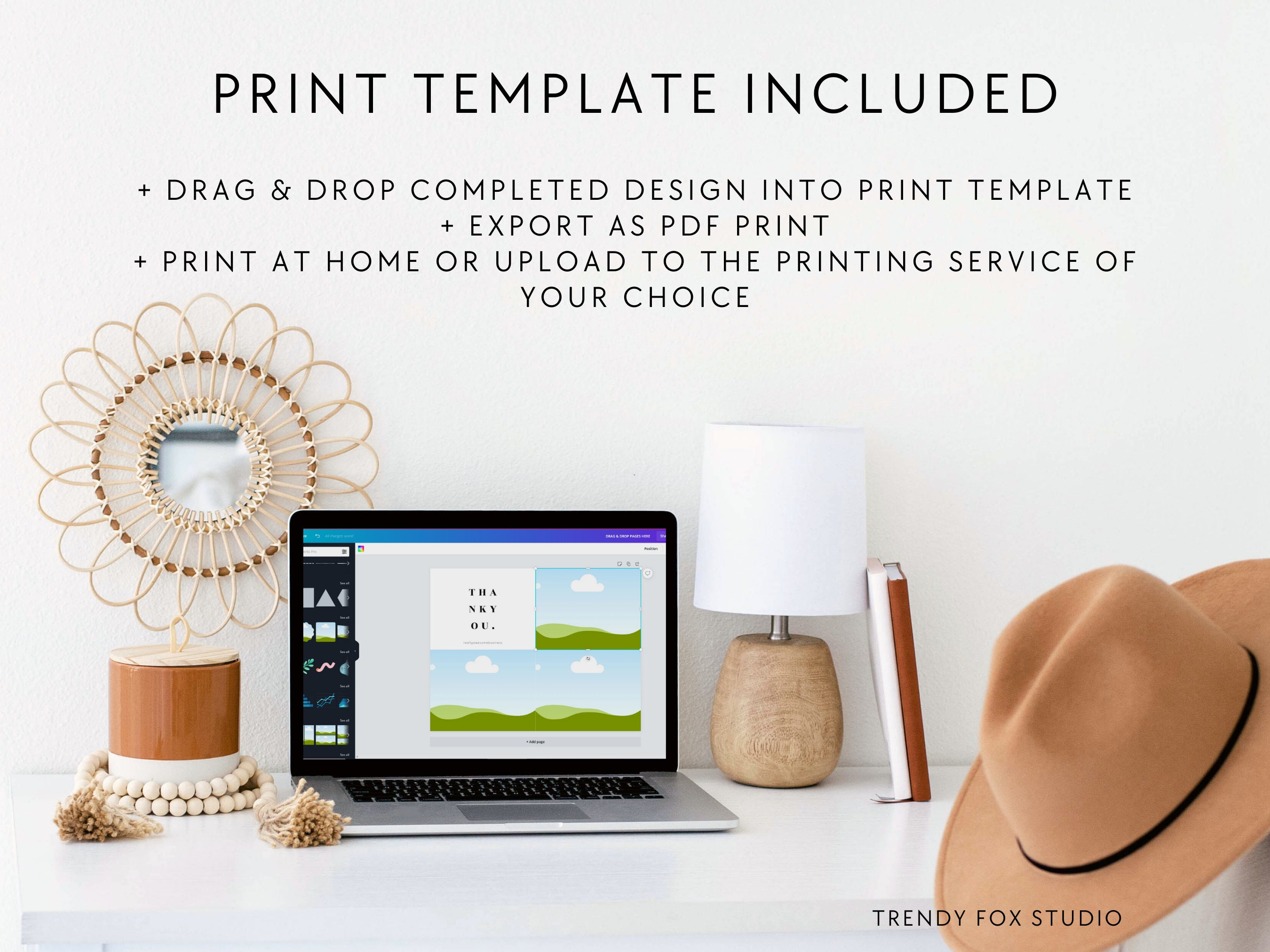 Lemon Business Thank You Card Canva Template Editable - Etsy