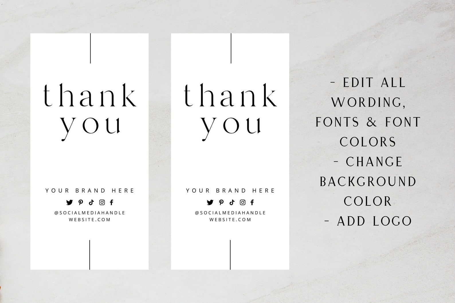 Box Label Template Editable Packaging Labels Order Packaging | Etsy