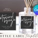 Reed Diffuser Label Template Editable Product Label Template - Etsy Canada