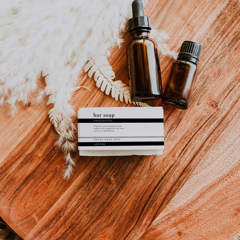 Printable Soap Label Template Custom Soap Wrap Label Body | Etsy