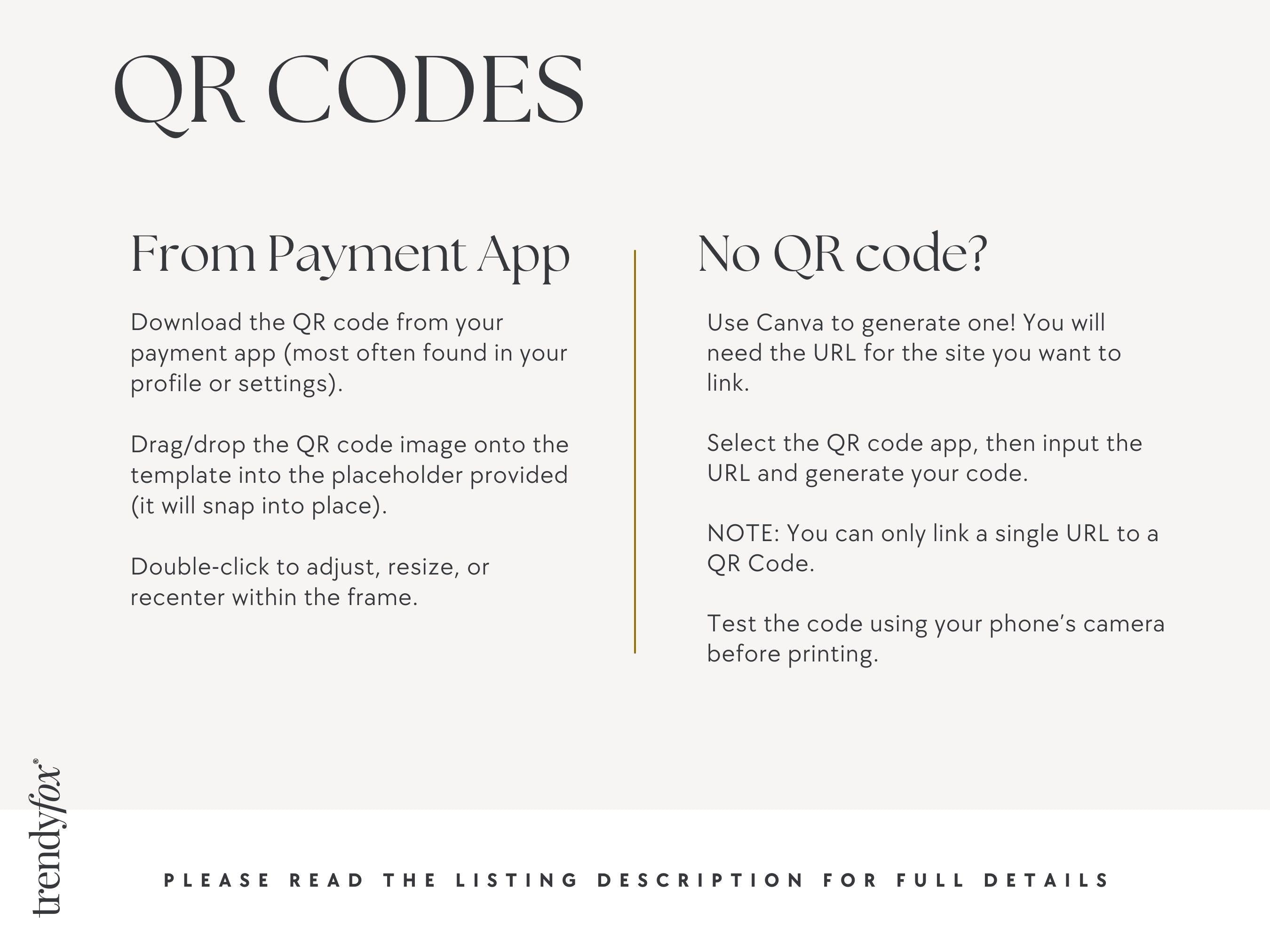 Rainbow Scan to Pay Sign Template Canva QR Code Printable Payment Sign ...