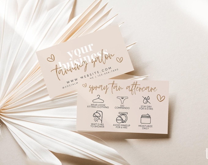 Spray Tan Artist Product Label Template | Editable Tanning Mousse Label ...