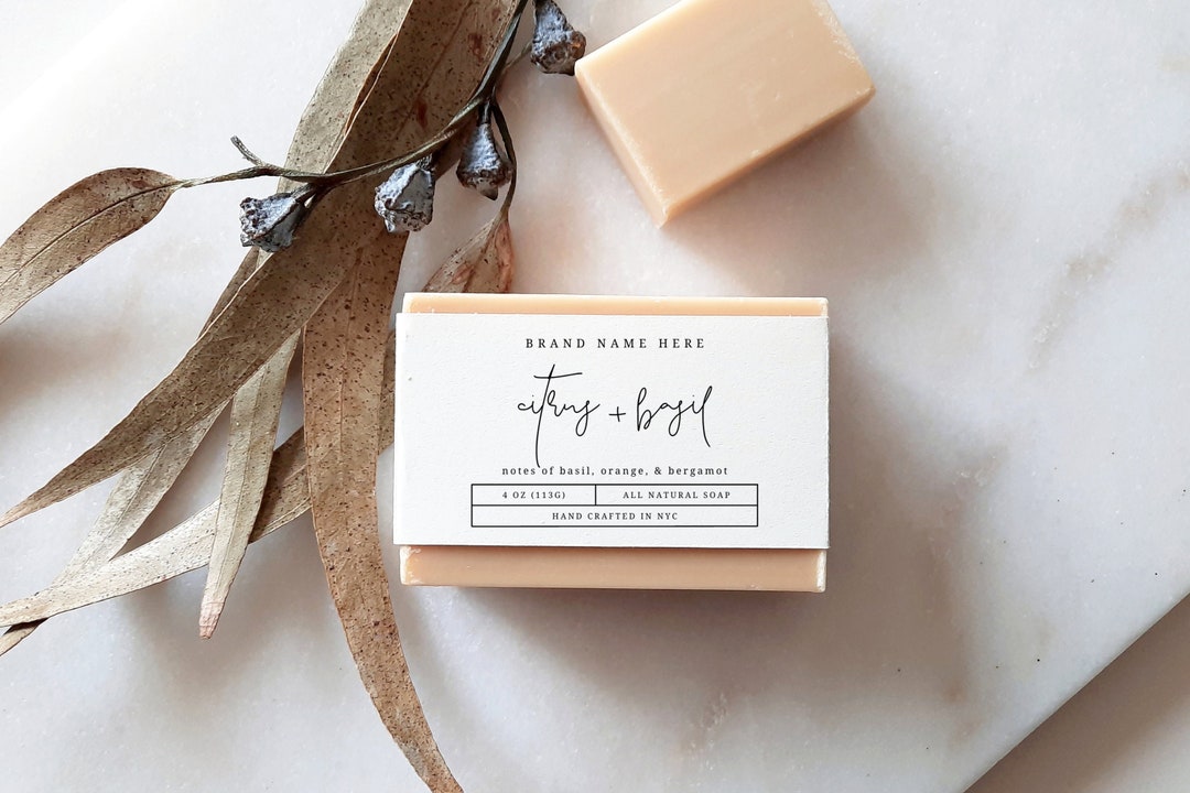Printable Soap Label Template, Customizable Soap Wrap Label, Body ...
