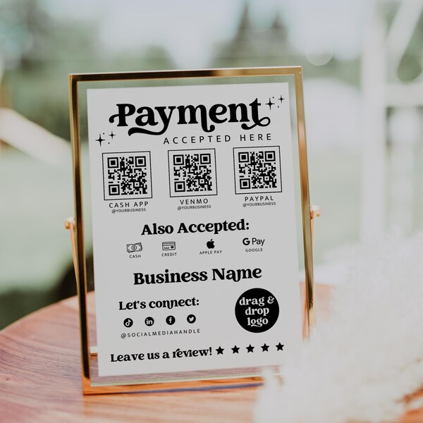 Payments Accepted Sign - Etsy