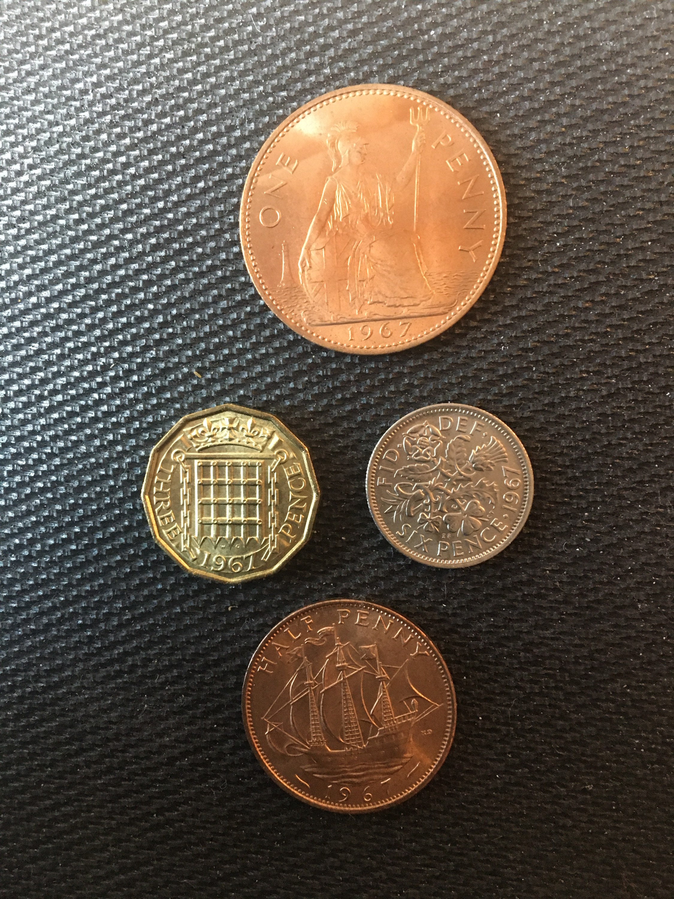 1967 QE II MS 69 Pre Decimal Coin Set With 1966 Shillings - Etsy