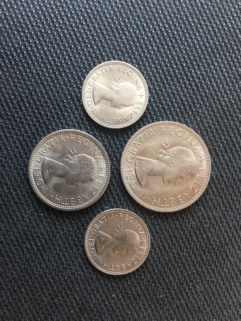 1967 QE II MS 69 Pre Decimal Coin Set With 1966 Shillings - Etsy