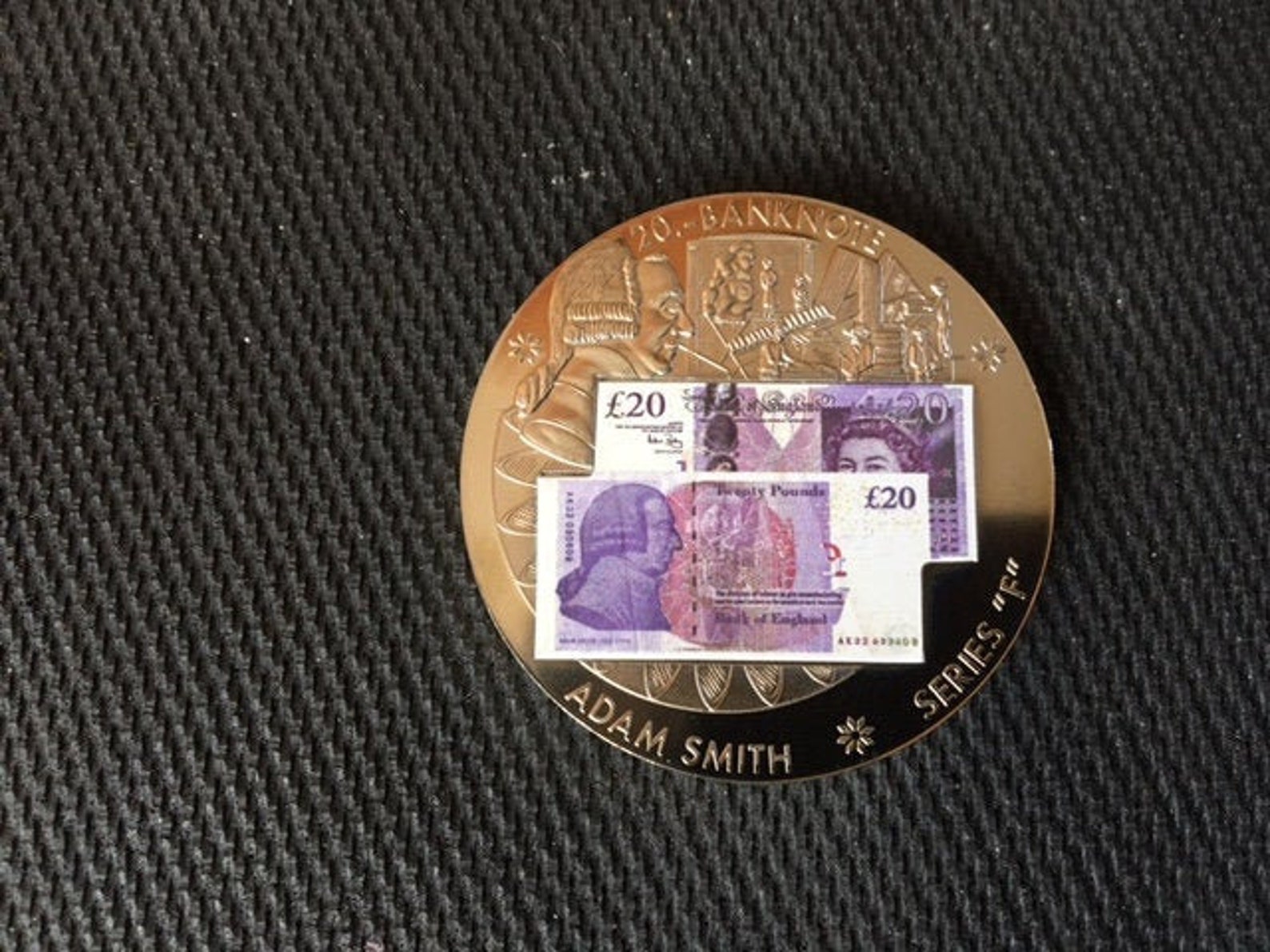 2007 UK Adam Smith 20 Pounds Bank Note Coin Series F - Etsy UK