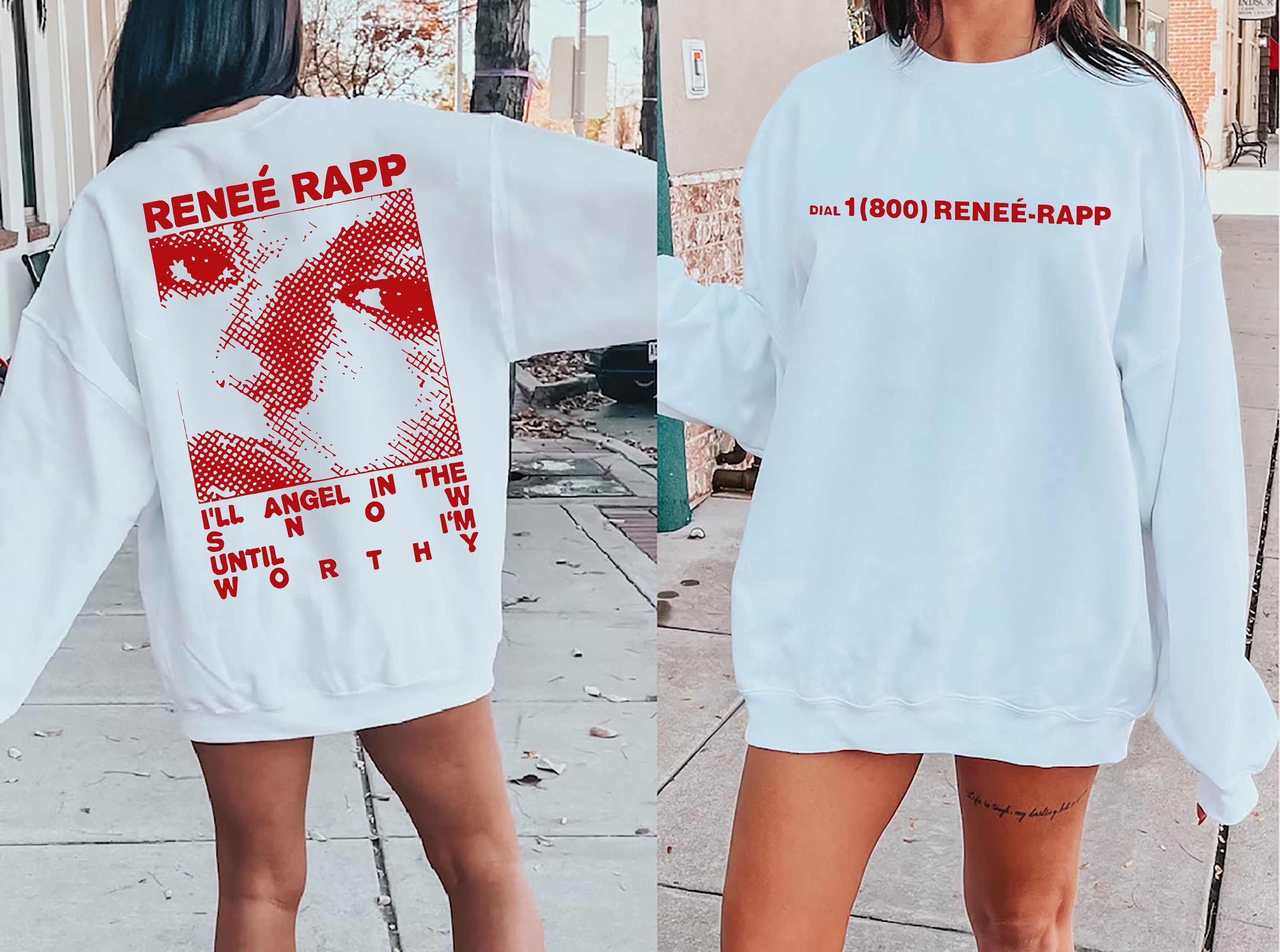 Camiseta Reneé Rapp Snow Angel, Sudor Snow Angel Merch, Sudadera con ...