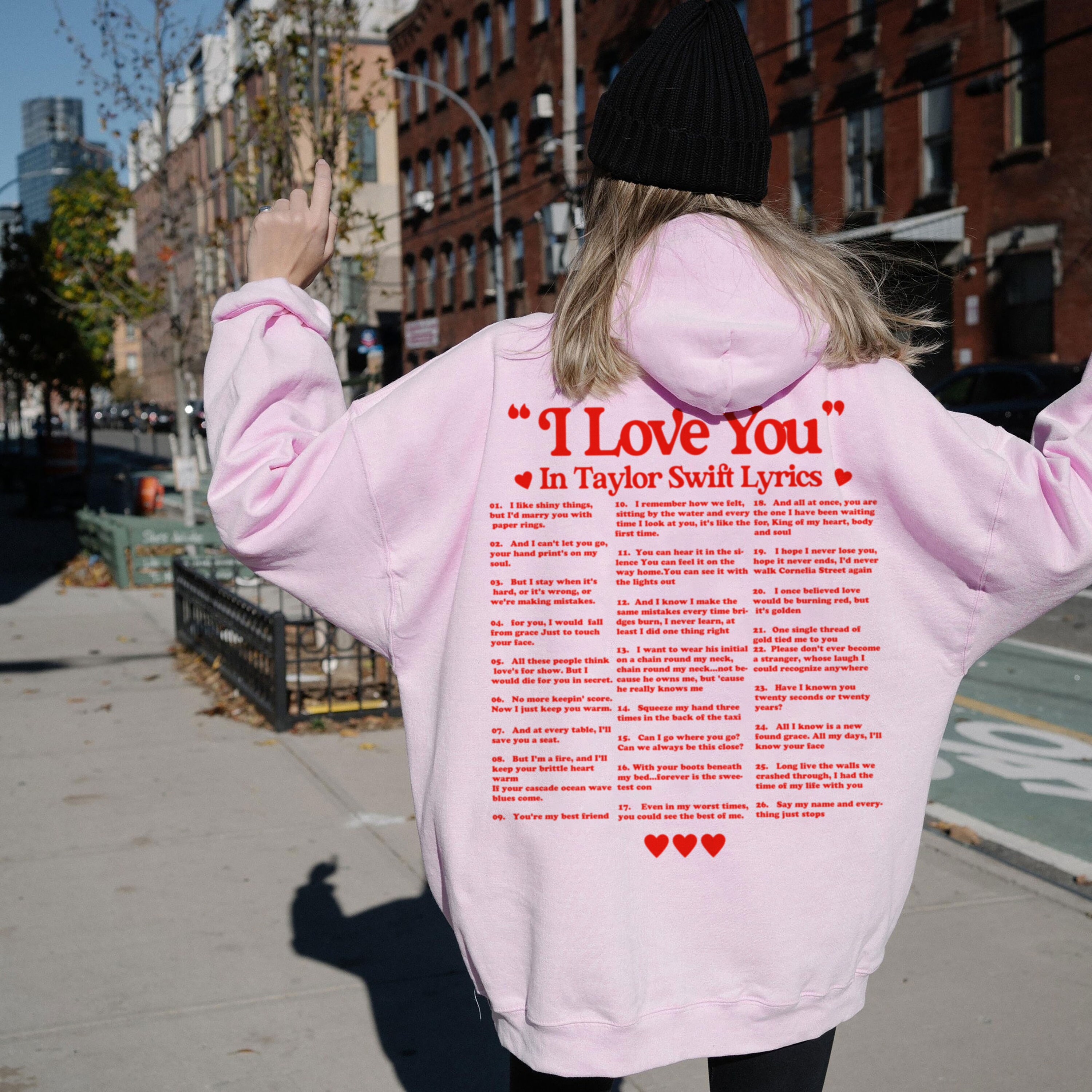 Different Ways Say I Love You In Lyrics T Shirt Love You Taylor Hoodie