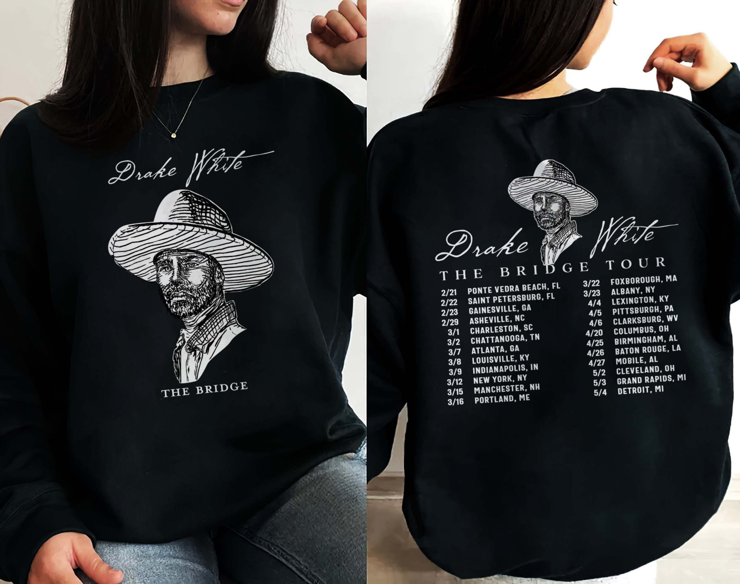 Drake White 2024 The Bridge Tour Shirt, Drake White Shirt, Drake White ...