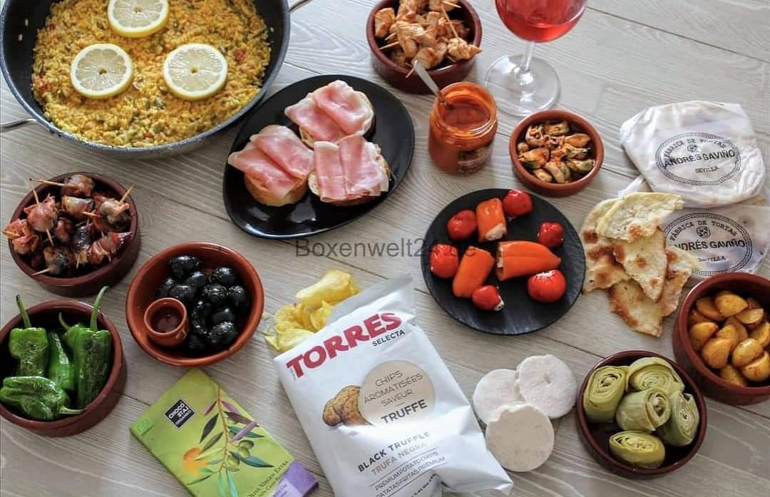 Spain Box El Festin I Cooking Box Spain, Gift Box Spain, Gourmet Box ...