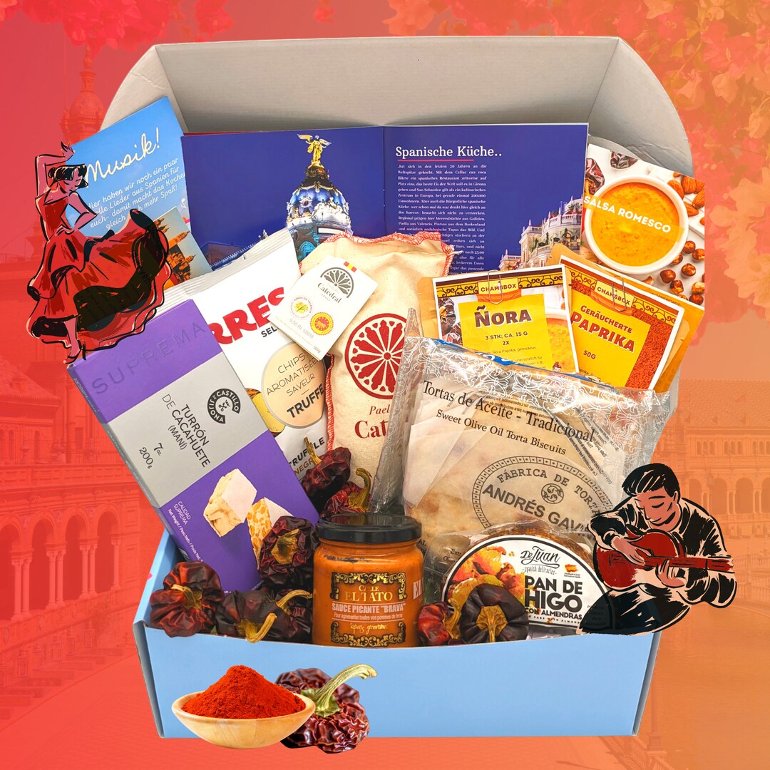 Spain Box El Festin I Chef Box Spain, Gift Box Spain, Gourmet Box Spain ...