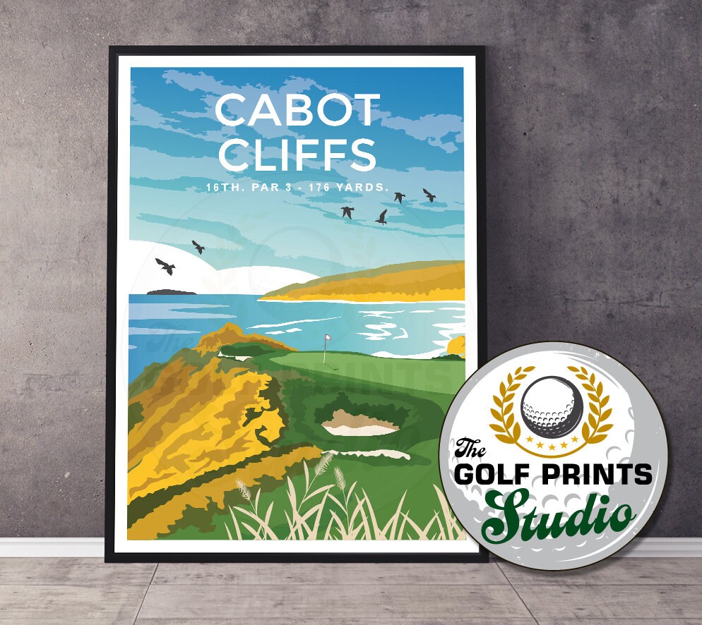 Cabot Cliffs Golf Links 16th Hole Nova Scotia Canada Canadian - Etsy