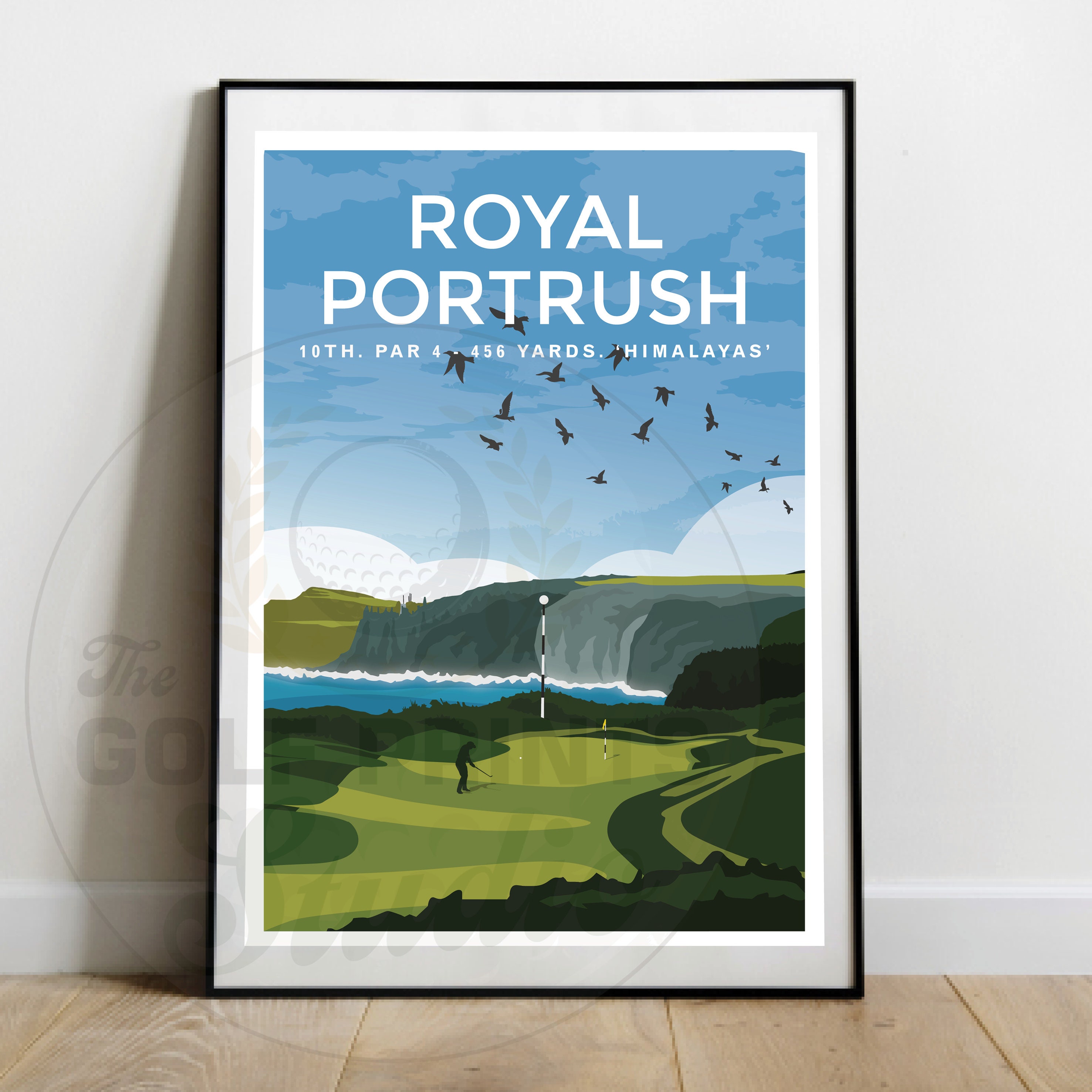 Royal Portrush Golf Club Art Print, Northern Ireland Travel Poster - Etsy