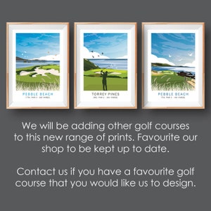 Torrey Pines South Course Golf Club Poster Art Print 3rd Hole Travel ...