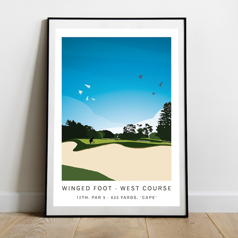 Winged Foot Golf Club West Course US Open Golf Poster Art - Etsy UK