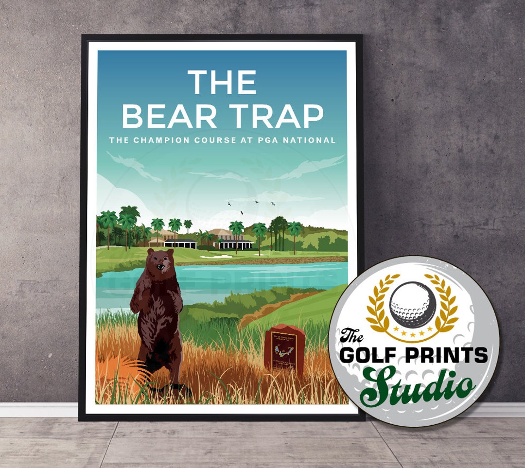 The Bear Trap Golf Print: PGA National Champion Course, Palm Beach - Etsy