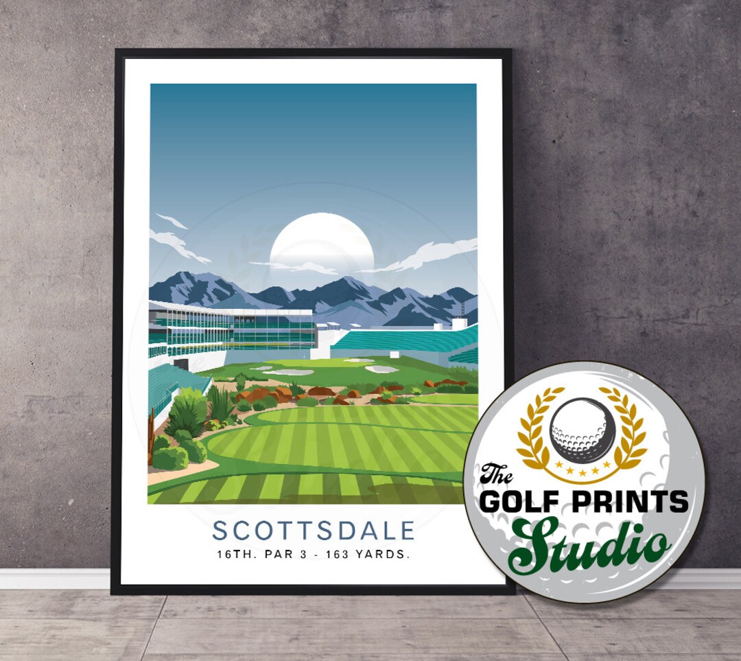 TPC Scottsdale Stadium Course Famous 16th Hole Players Championship ...