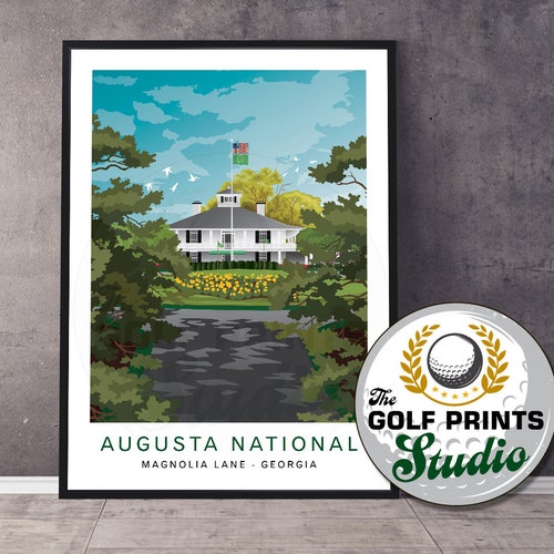 Augusta National Golf Club Screen Print - Etsy