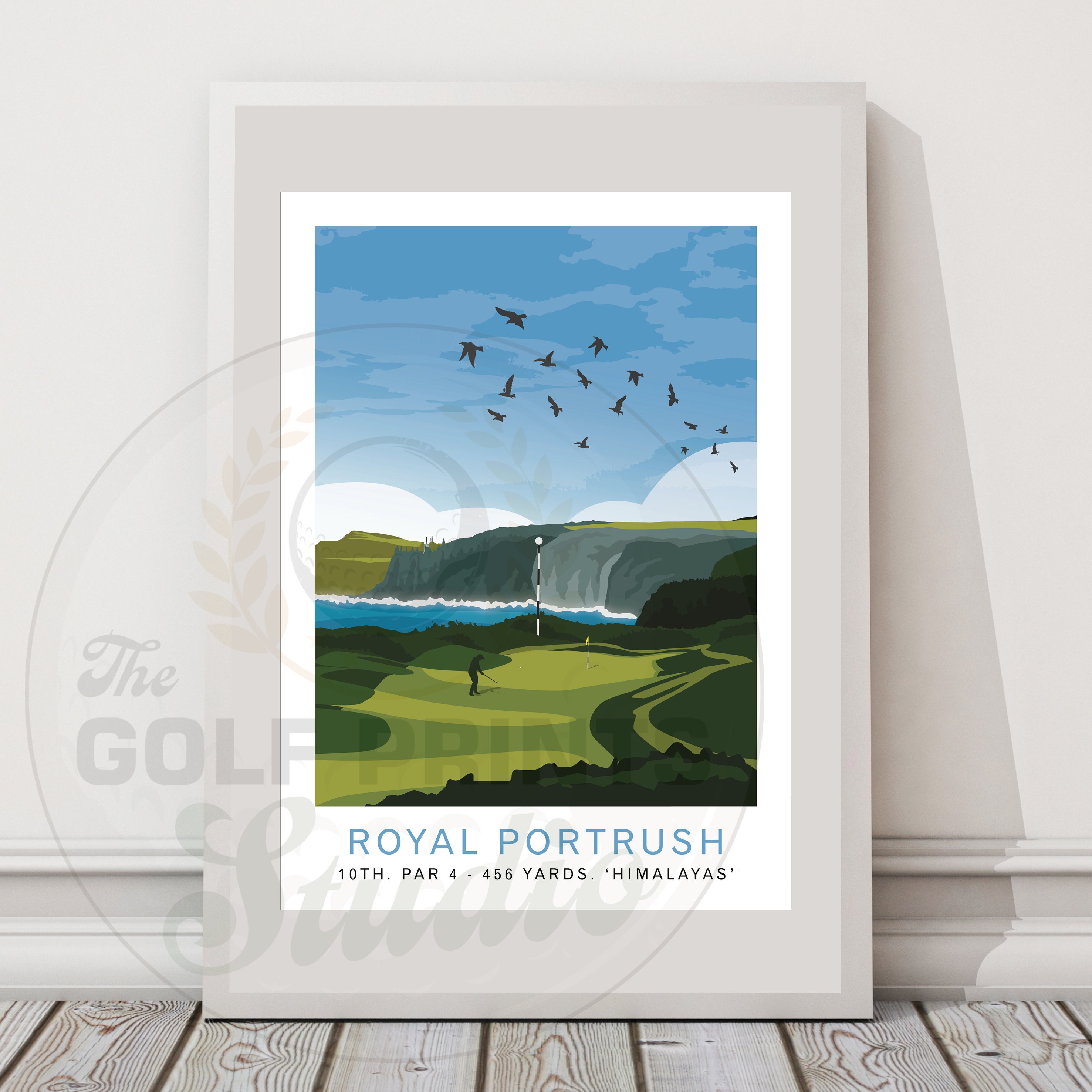 Royal Portrush Golf Poster, Northern Ireland Travel Art Print - Etsy