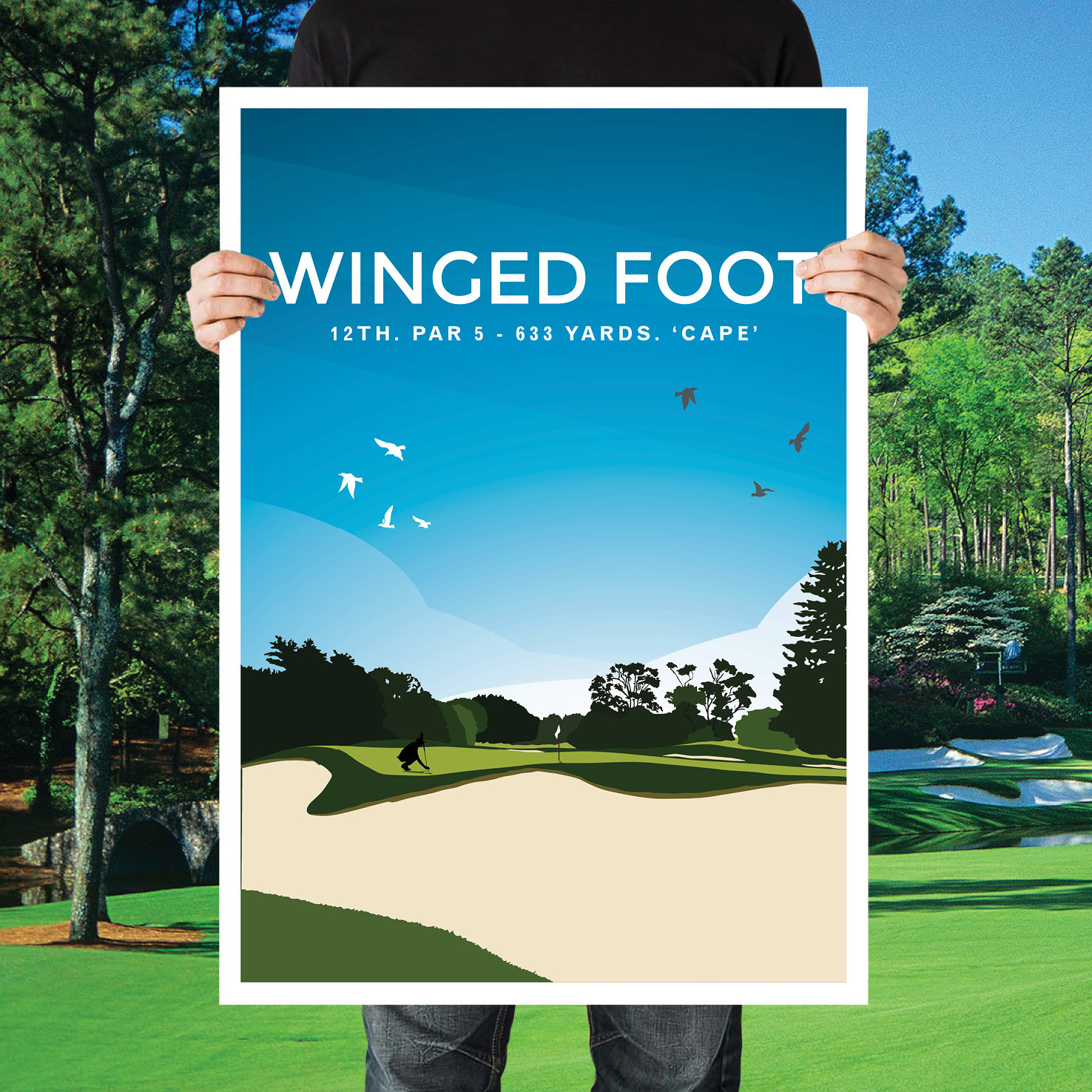 Winged Foot Golf Club West Course US Open Golf Poster Art - Etsy