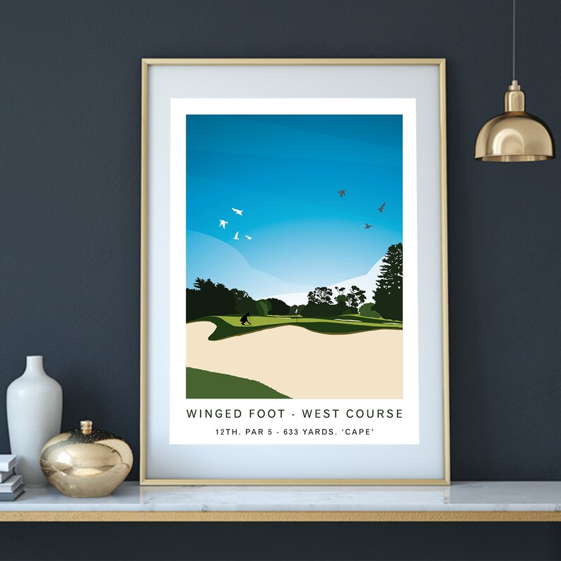 Winged Foot Golf Club West Course US Open Golf Poster Art - Etsy UK