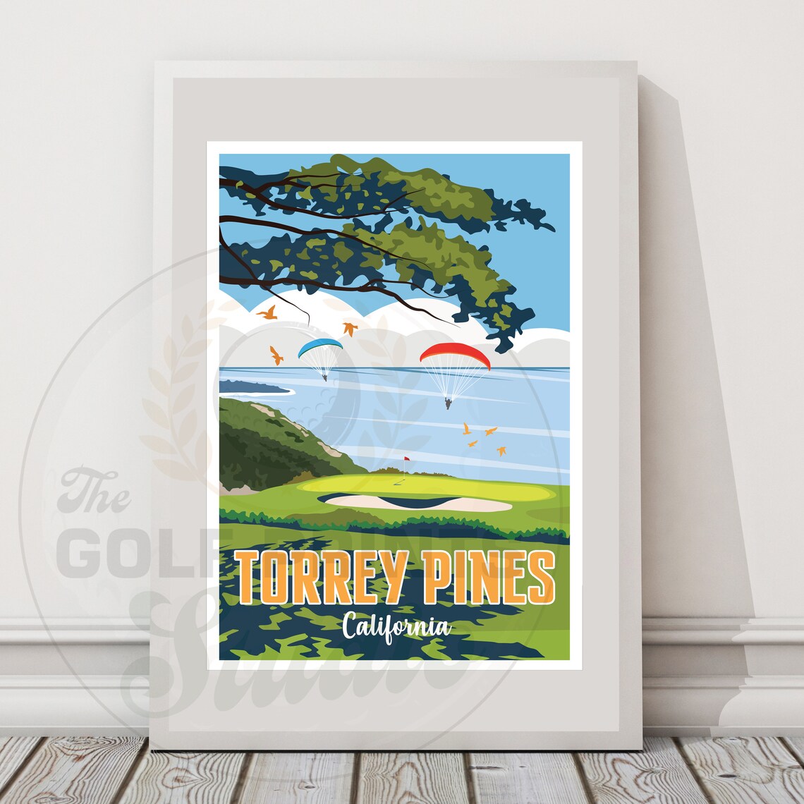 Torrey Pines Golf Club Travel Poster US Open Golf Wall Art | Etsy