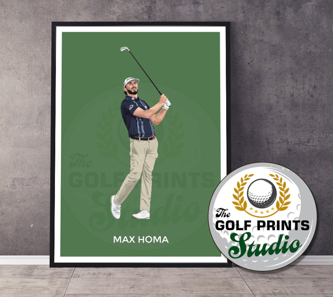 Max Homa Golf Art Print Poster Golf Wall Art Gift for Golfer Golf ...