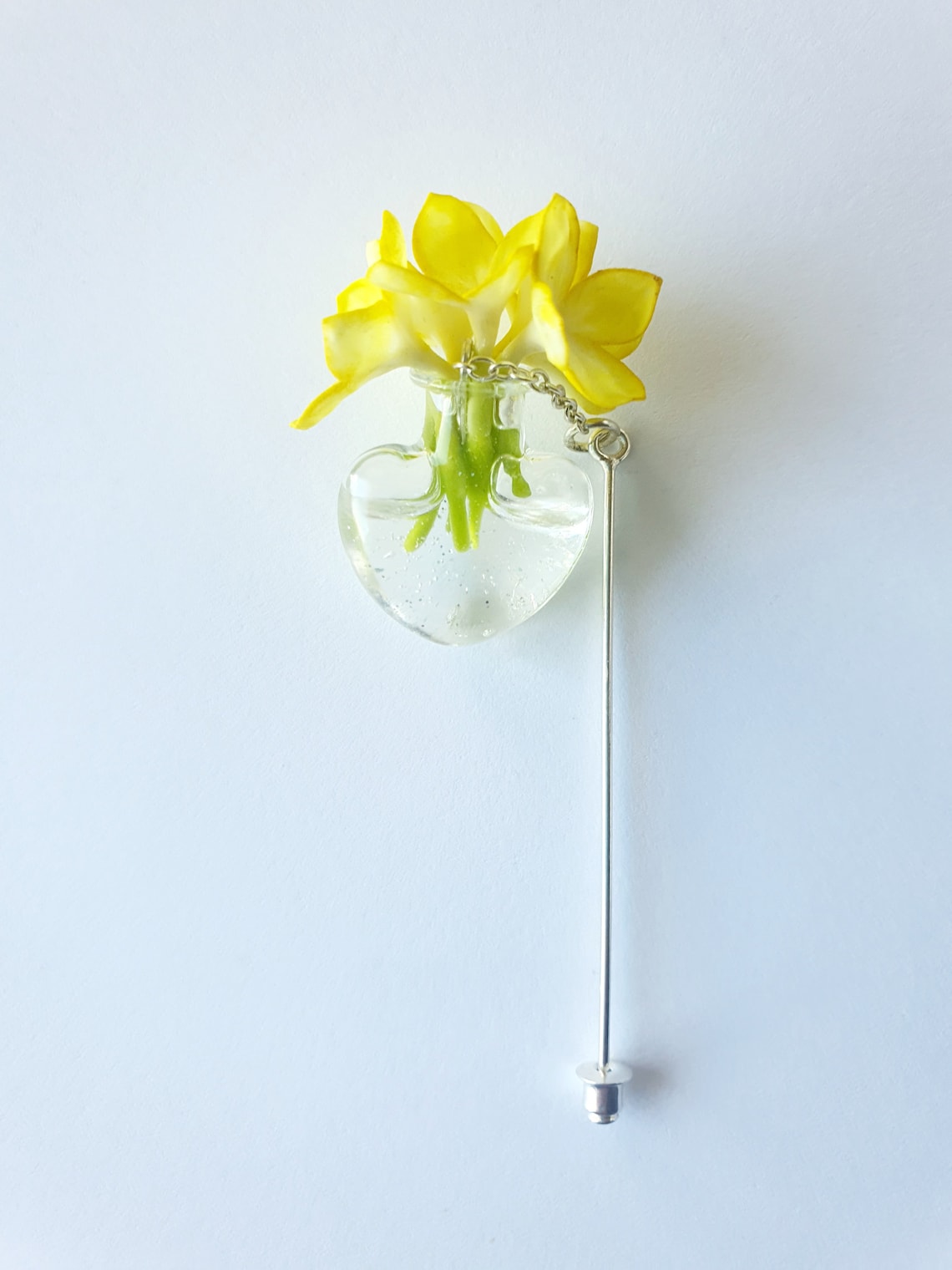 Handmade Yellow Syringa Flowers Brooch Pin Lilac Flowers Brooch Flower ...