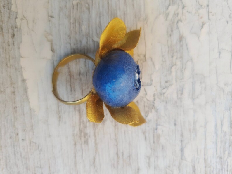 Blueberry Ring Something Blue Berry Ring Pretty Statement Ring Nature ...