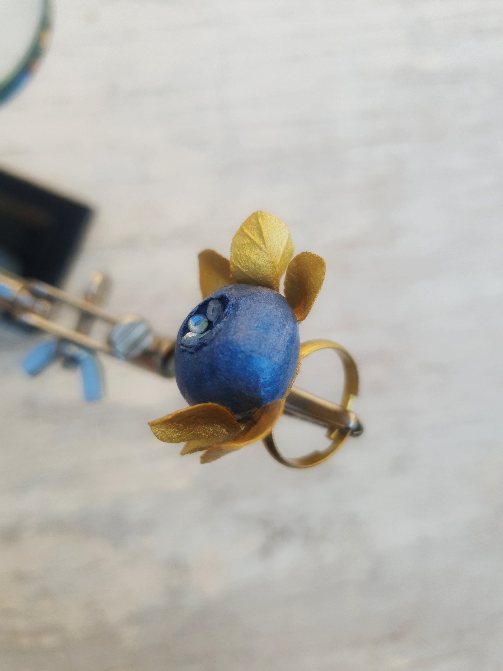 Blueberry Ring Something Blue Berry Ring Pretty Statement Ring Nature ...