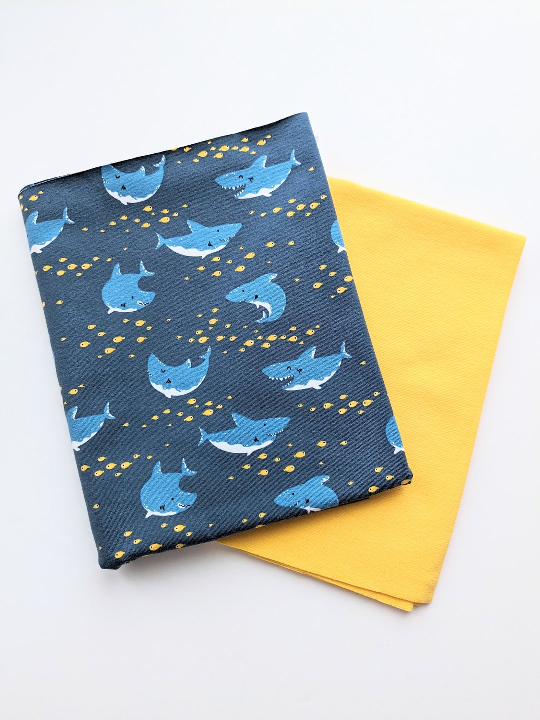 Shark Jersey Fabric Set, Sea Theme Fabric Bundle, Shark Stretch Knit - Etsy