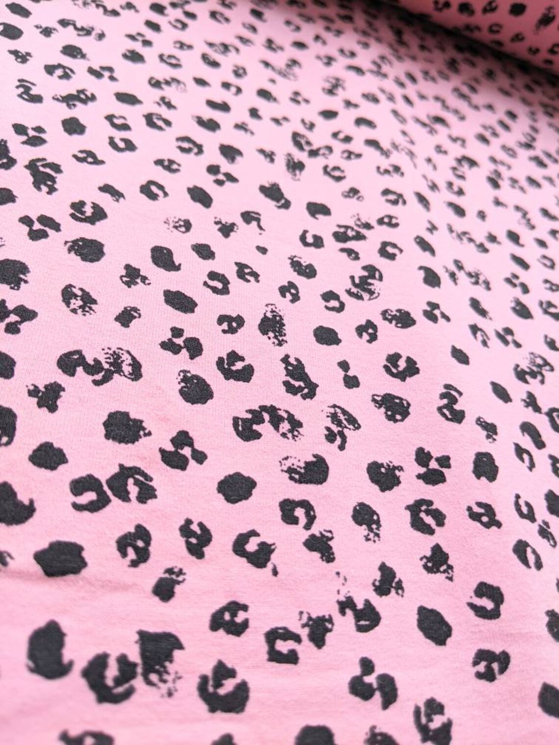 Rose Leopard Print Fabric Leopard Print Jersey - Etsy