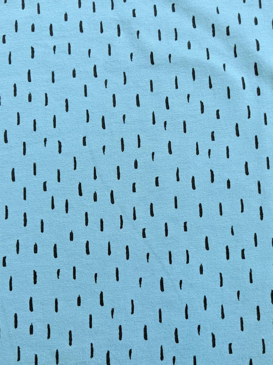 Blue Stretch Fabric, Blue Jersey Fabric, Dash Cotton Stretch Fabric - Etsy