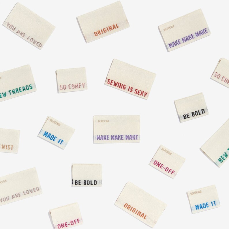 Sew in Labels, Mixed Clothes Labels, Unique Clothes Tags - Etsy