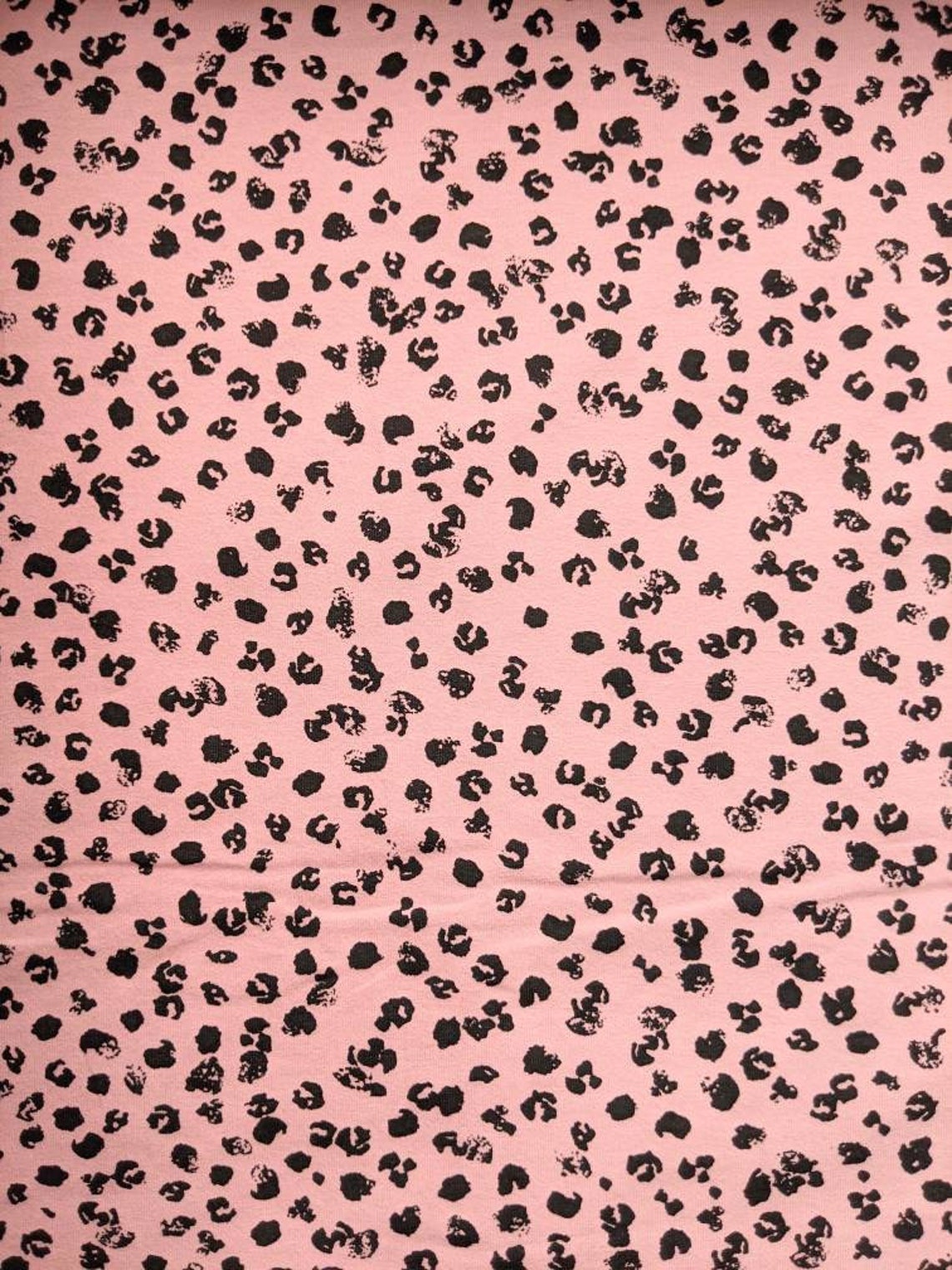 Rose Leopard Print Fabric Leopard Print Jersey - Etsy