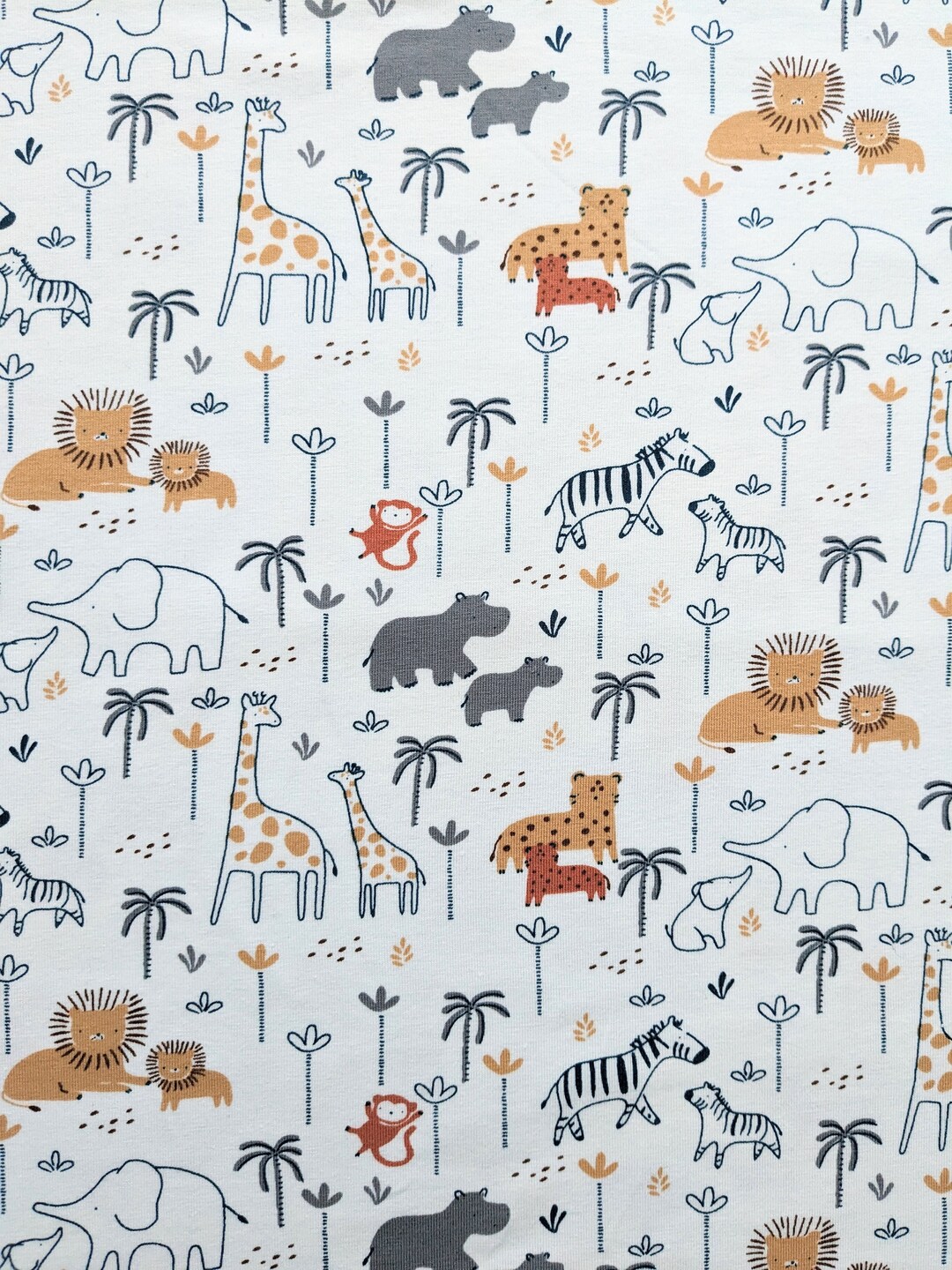 Gender Neutral Fabric, Baby Jersey Fabric Unisex Design, Sew Baby ...