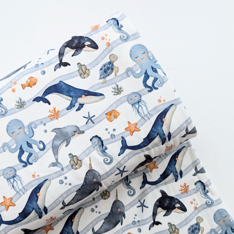 Whale Fabric - Etsy