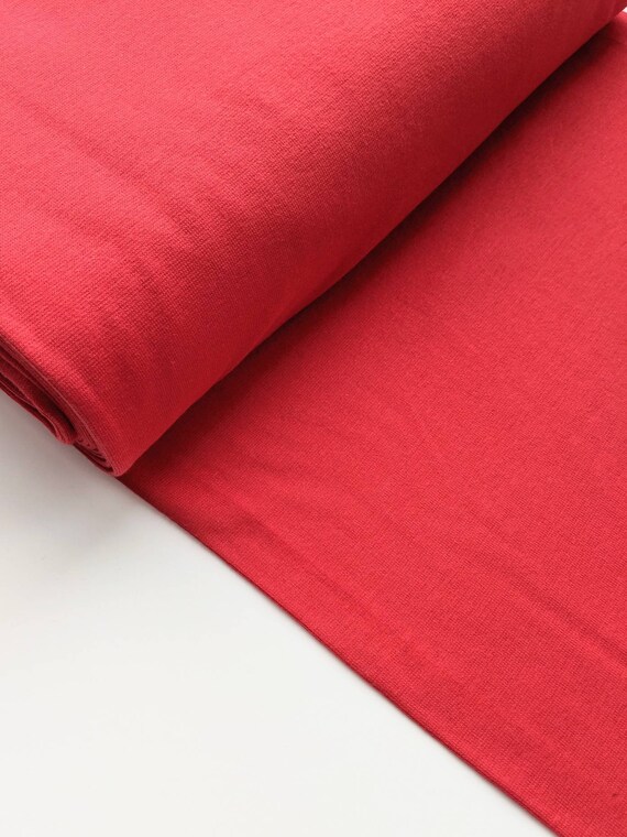 Red Cuff Fabric Jersey Ribbing Fabric - Etsy