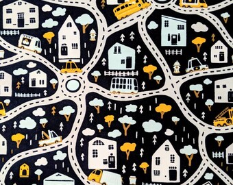 Road Map Fabric - Etsy UK