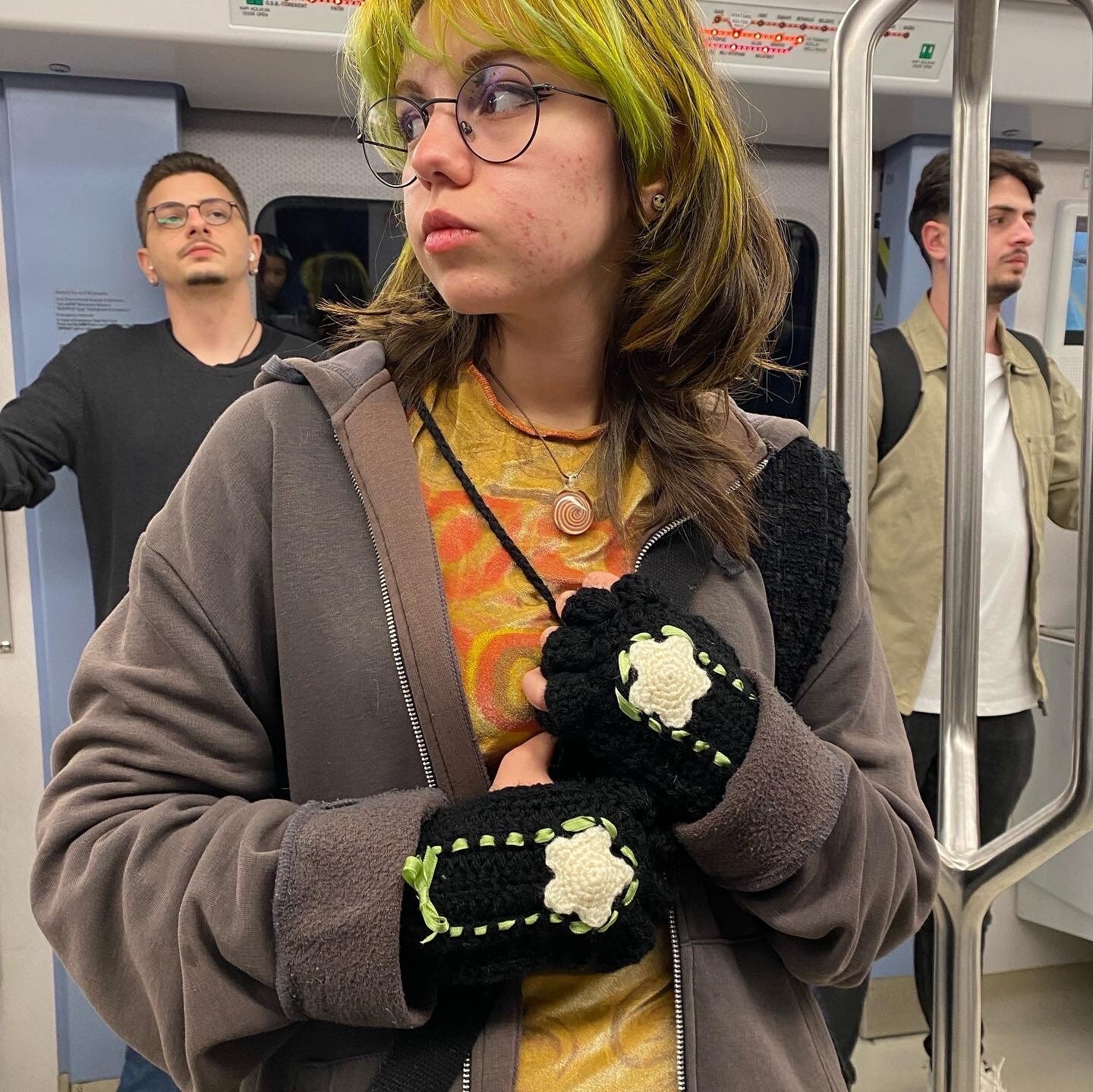 Star Gloves, Mittens, Gift , Anime Girl Gift, Street Fashion, Gift for ...