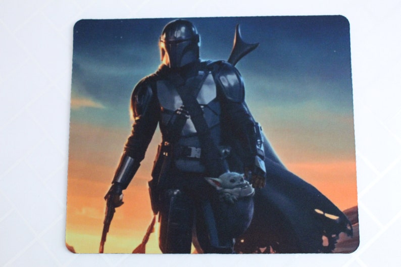 STAR WARS DISNEY Mandalorian Ahsoka Baby Yoda Grogu Mouse Pad - Etsy