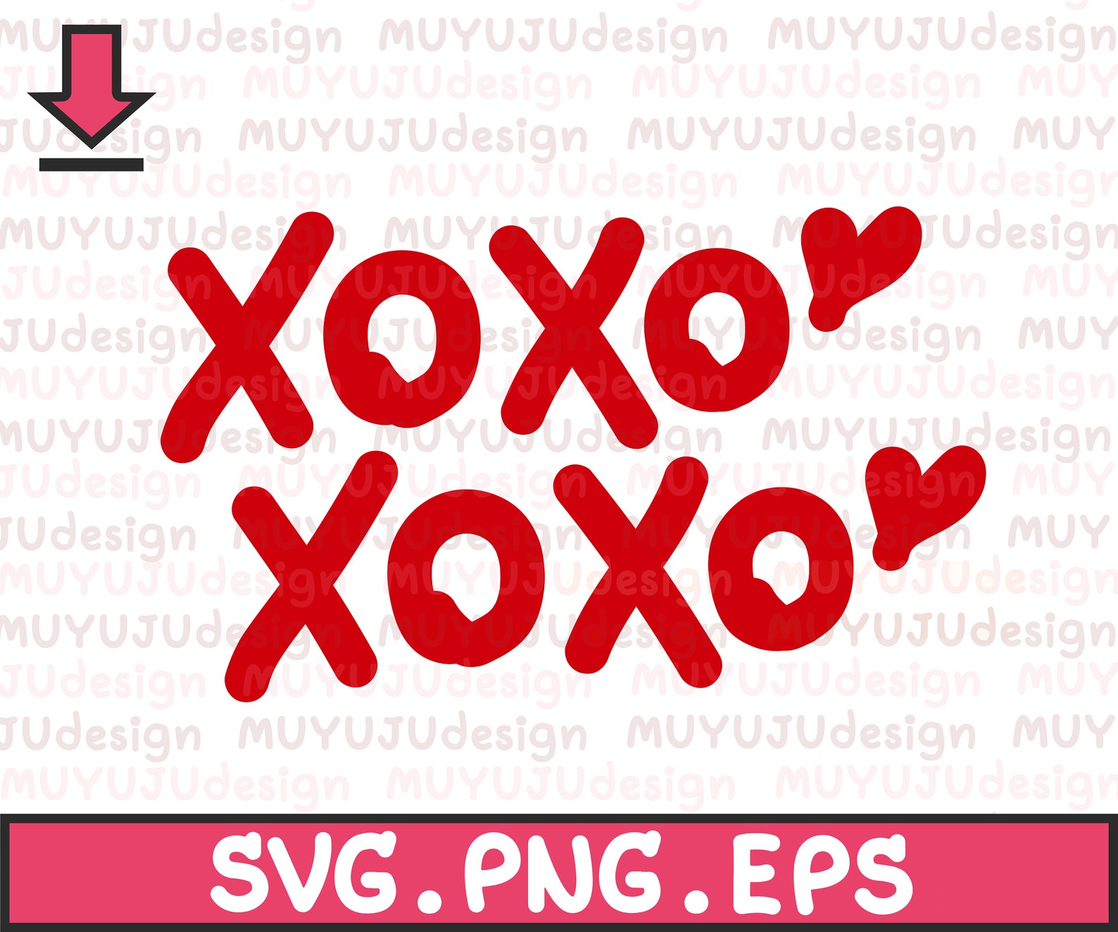 Xoxo svg / valentines day svg / heart svg / happy valentines | Etsy