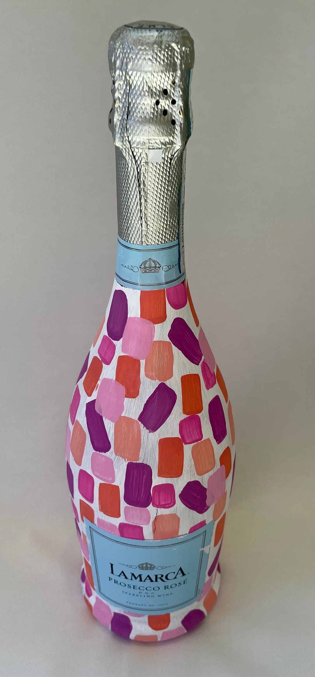 Custom Painted Champagne Bottle - Etsy