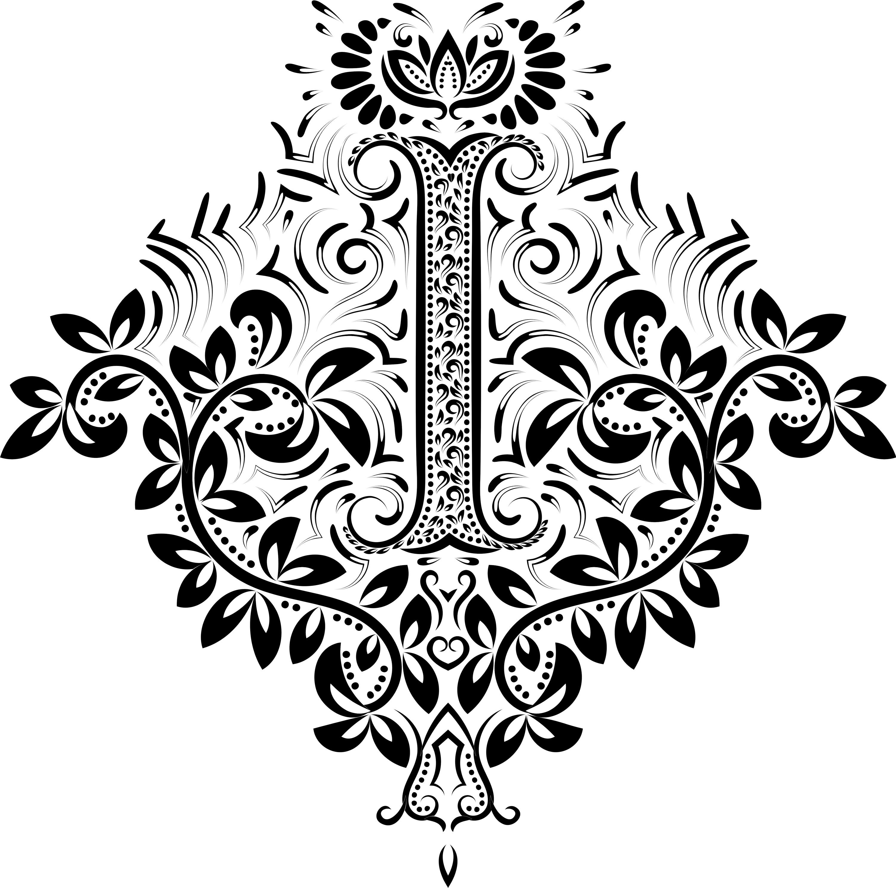 Monogram Ornament SVG Letter I Logo Font for Engraving - Etsy UK