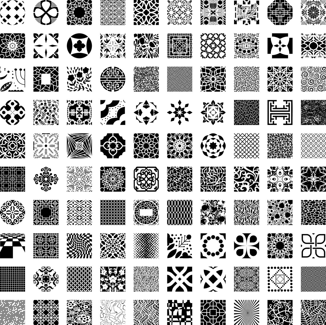 460 Geometric Patterns Bundle Includes a Lot Svg-based | Etsy